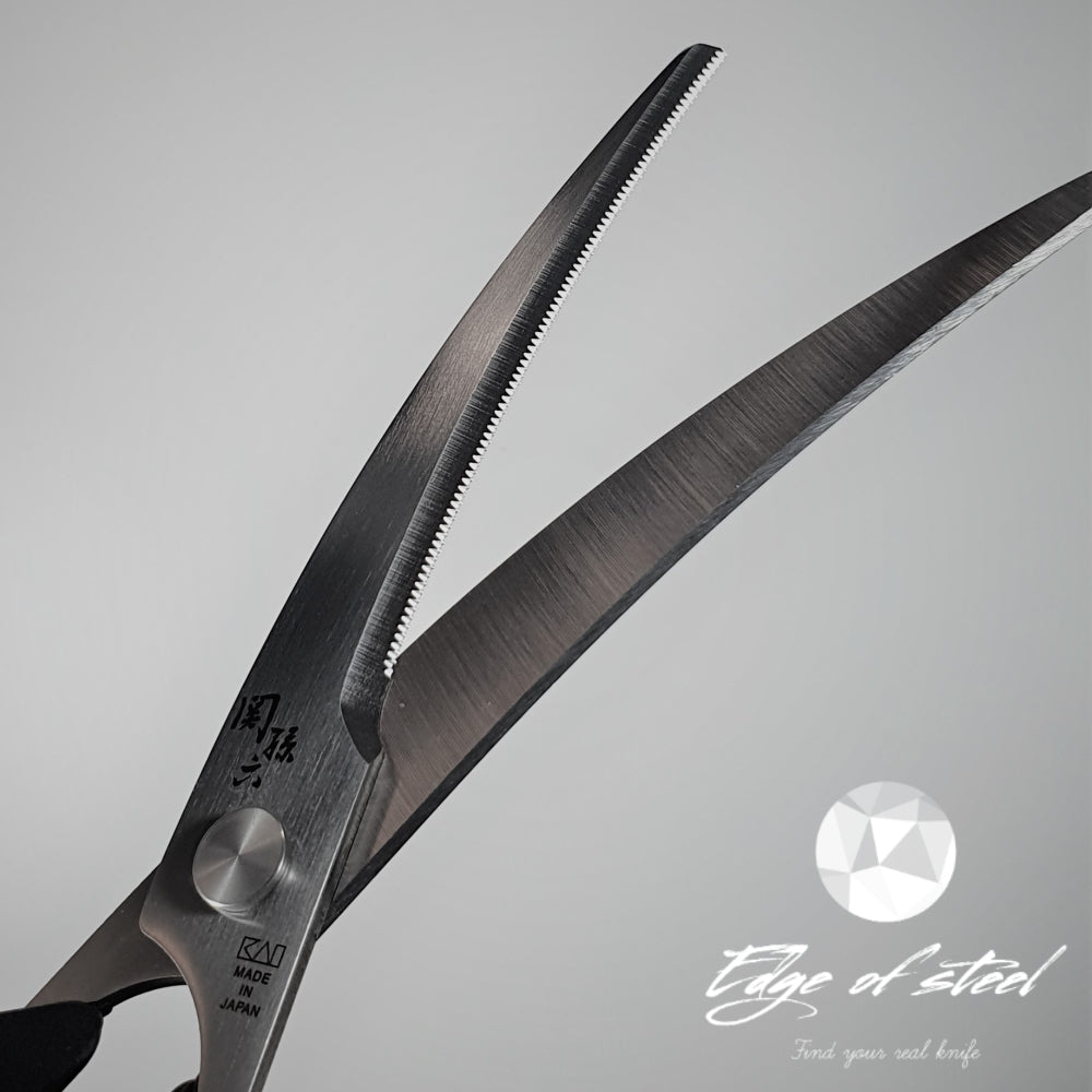 Kai Curved Kitchen Scissors – EDGE OF STEEL